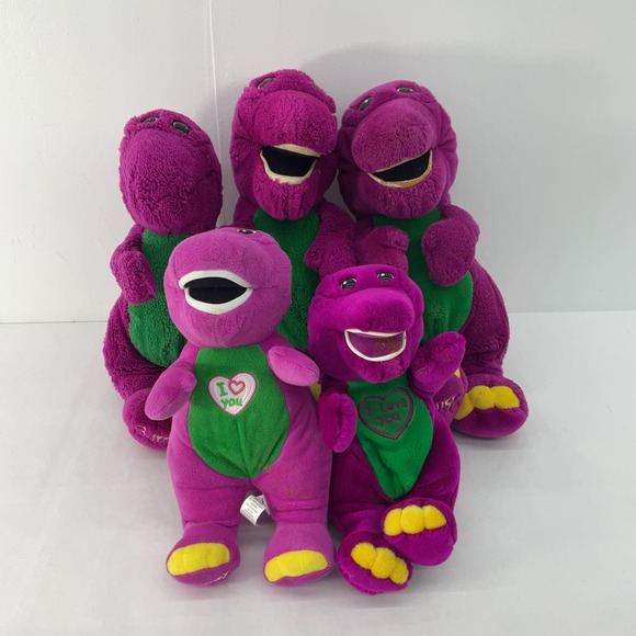 Barney | Toys | Barney Purple Plush Kids Tv Show Stuffed Animal Lot ...